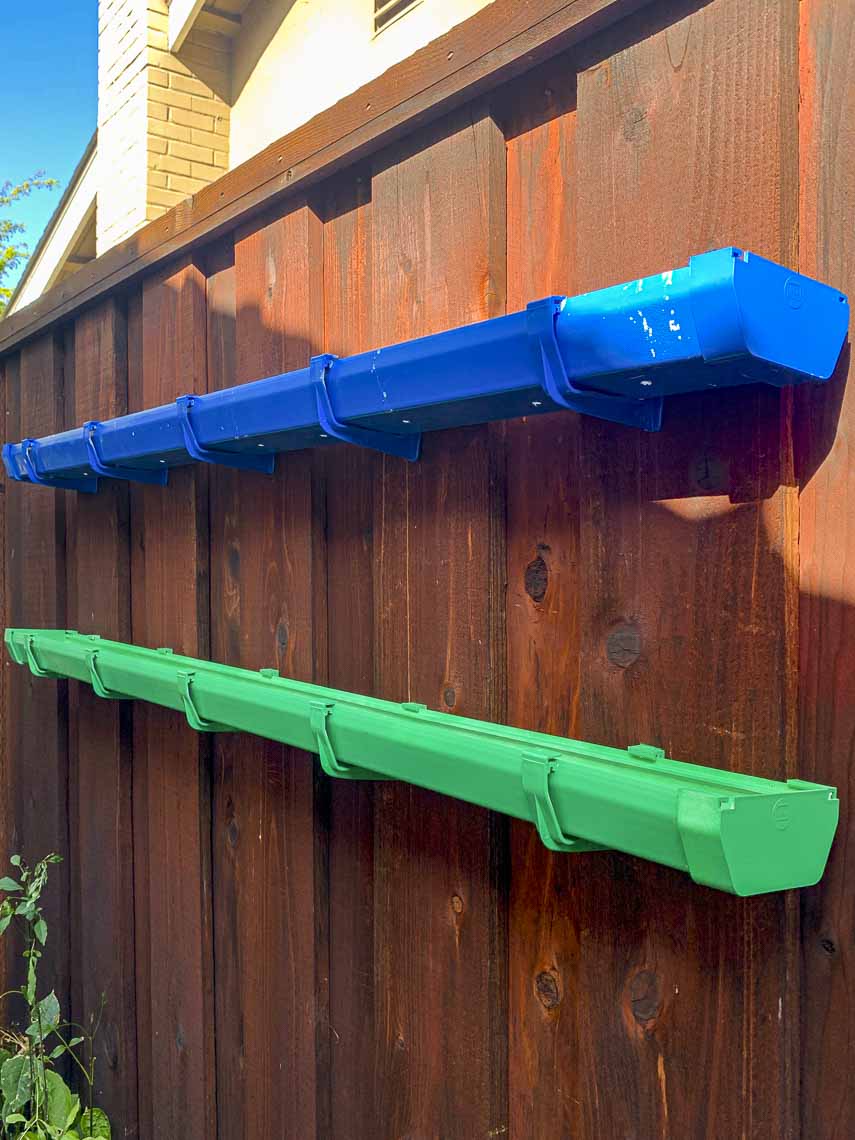 How to Make a Bold and Beautiful Rain Gutter Garden • IkornCrafts