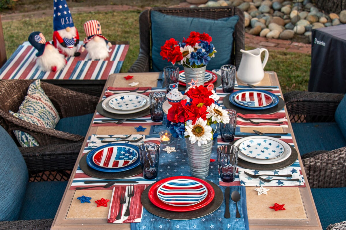 4th of July Table Decor for a Star-Spangled Celebration • IkornCrafts