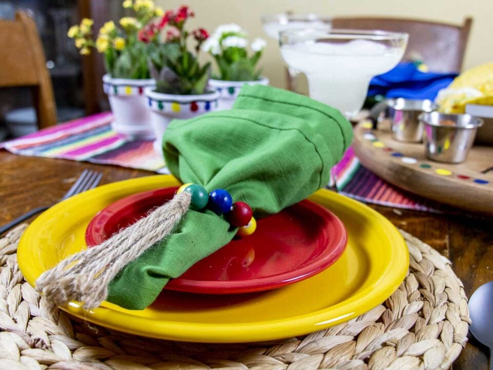 How to Create a Fun Fiesta Tablescape for Taco Night • IkornCrafts