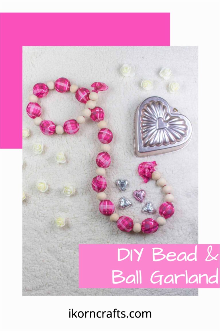 How to Make a Bead and Ball Garland for Valentine's Day • IkornCrafts